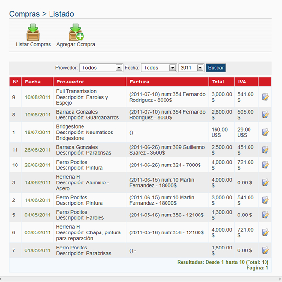 Compras - Factura Electrónica Uruguay